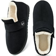 Ecetana Women's Fuzzy Memory Foam Closed Back Slippers Faux Fur Lined House Shoes - Walmart.com