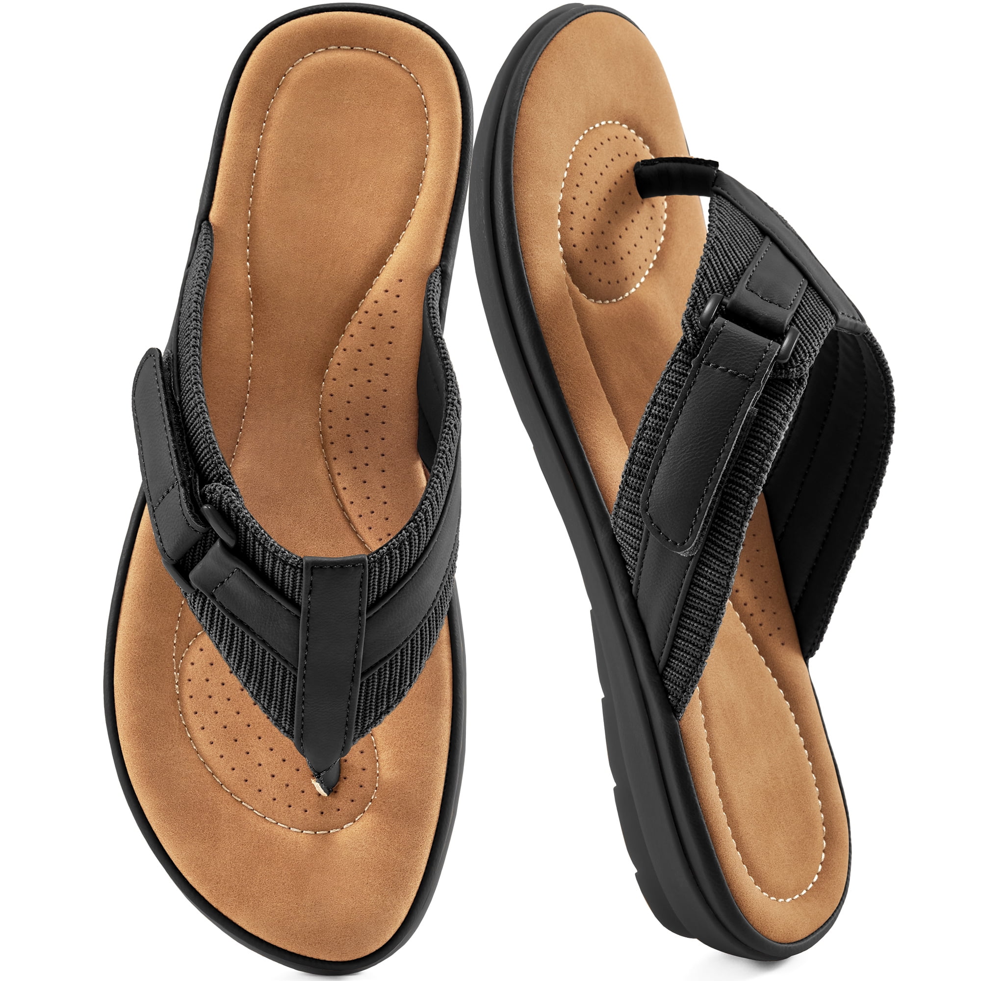 Ablanczoom Womens Sandals, Orthopedic Arch Support Flip Flops, Non-Slip ...