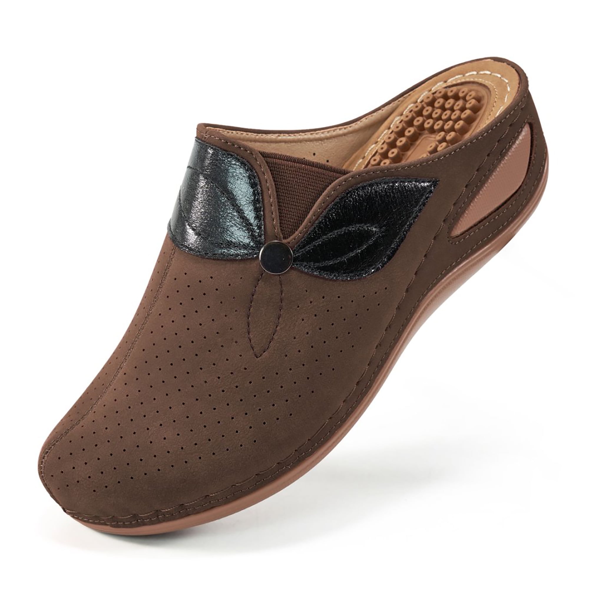 Ablanczoom Womens Sandals, Comfortable Massage Insole Wedge Sandals ...