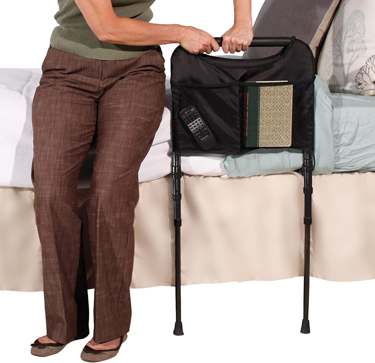 Able Life Sturdy Rail, Adjustable Stand Assist Bed Bar with Support ...