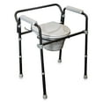 Able Life 3-in-1 Wide Commode, Adjustable Toilet Rail, Portable Toilet ...