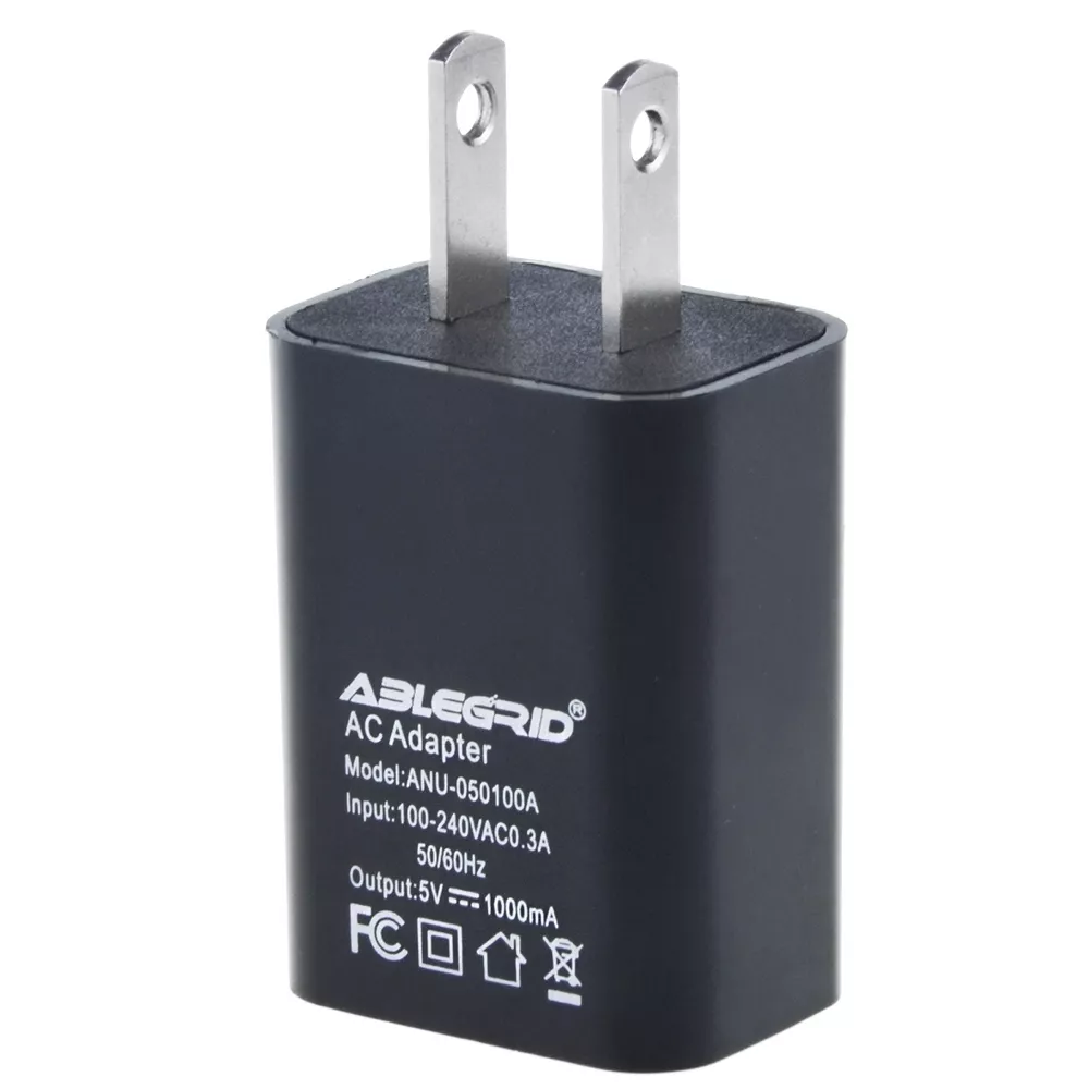 AbleGrid USB 5V 1A Wall AC DC Home House Charging Adapter Charger Wall ...