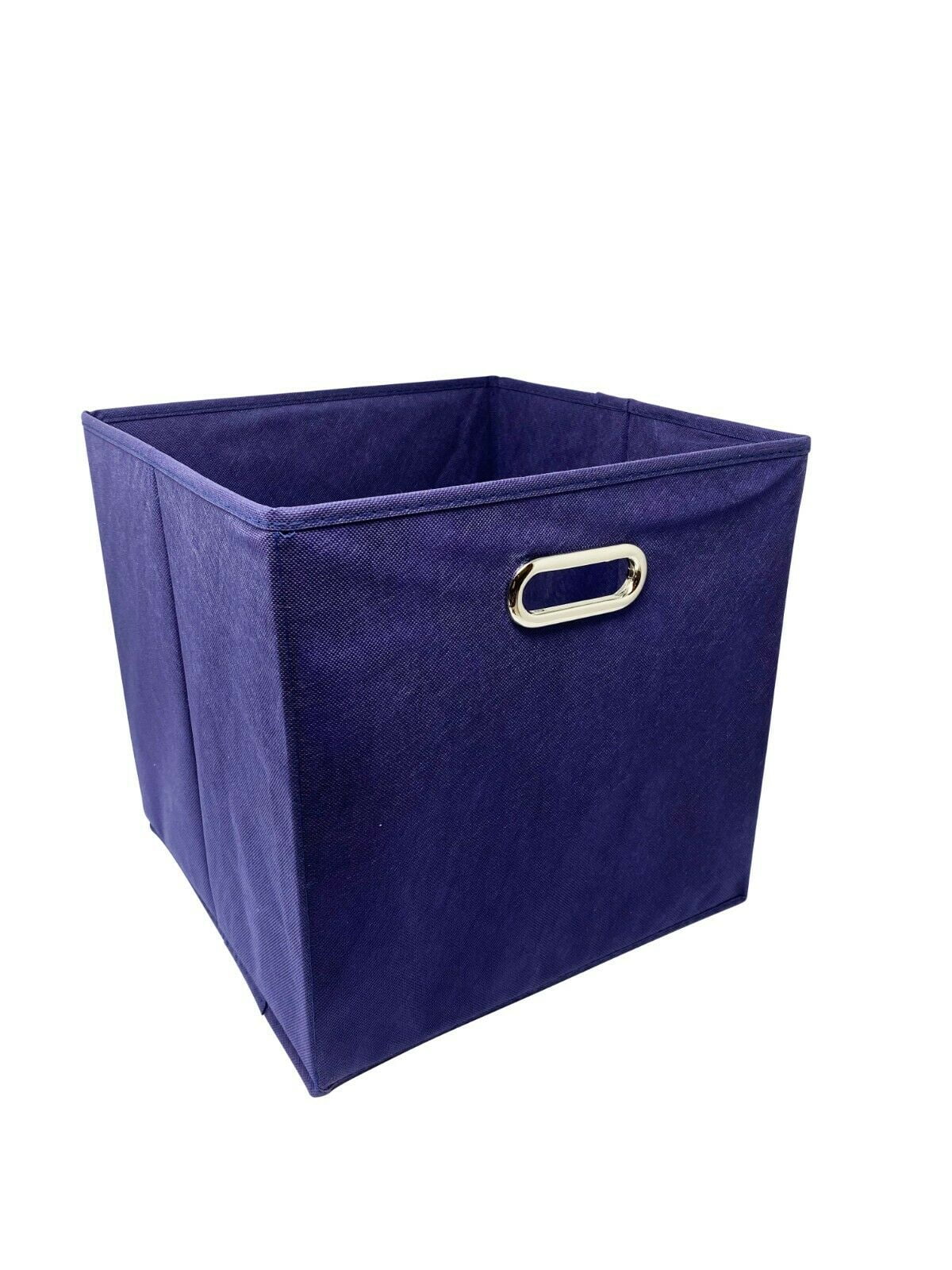 AbleHome 6-Pack Large Square Fabric Storage Bins, 13"x13"x13" Blue ...