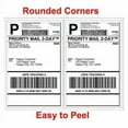 AbleMailer 2000 Shipping Labels 8.5x5.5 Half Sheets Self Adhesive 2 Per ...
