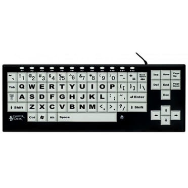 Large Print Wired Keyboard and Wireless Mouse Set - Walmart.com