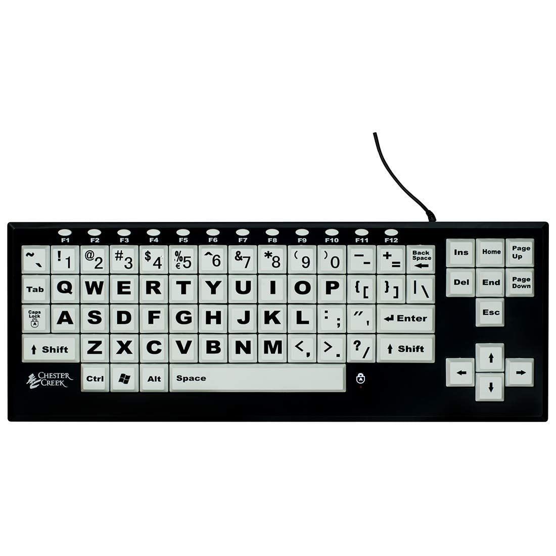 AbleNet Visionboard 2 - Large Print USB Keyboard for Visually Impaired ...