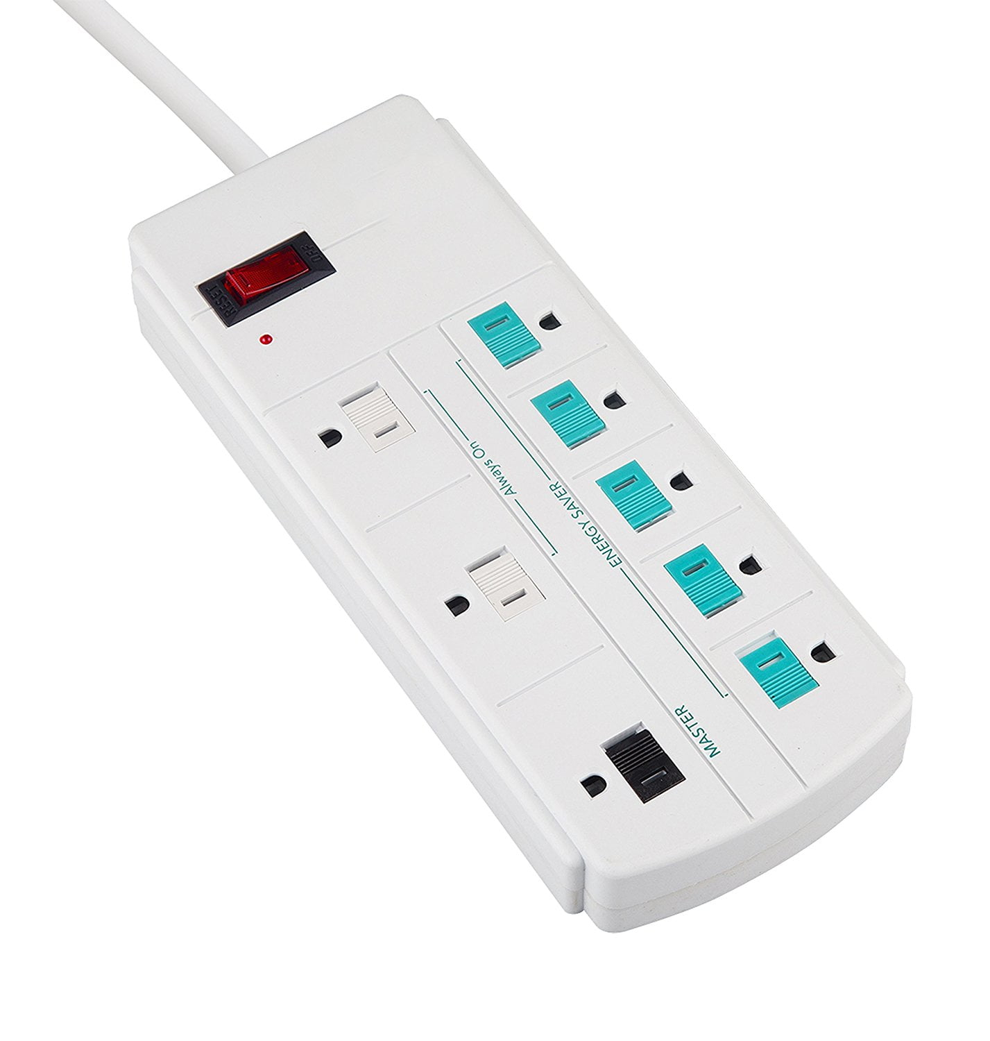 AblePower Energy Saver Surge Protector Power Strip 8 Outlet Managed ...
