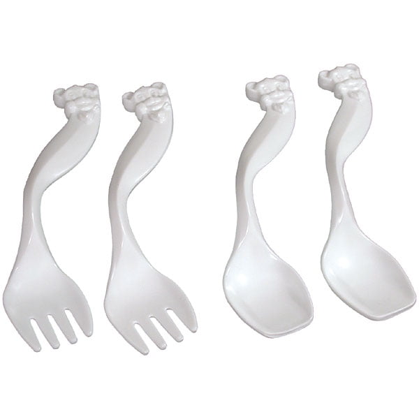 Easy Grip Cutlery -2 forks, 2 spoons - Walmart.com