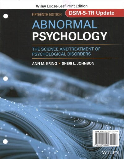 Abnormal Psychology: The Science and Treatment of Psychological ...