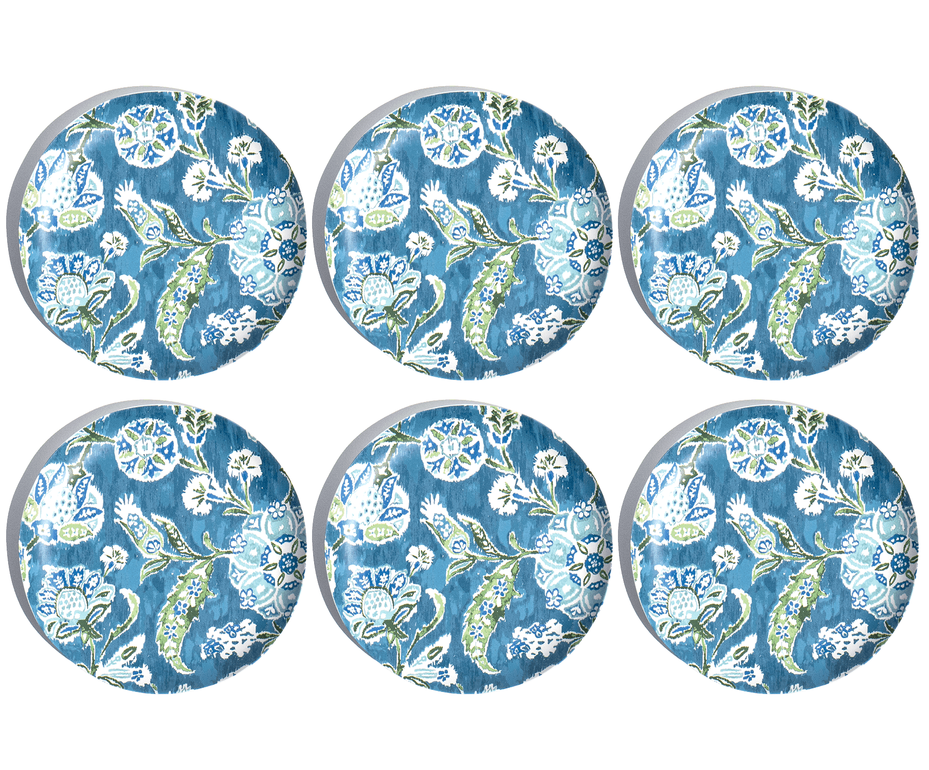 Abode Homewares by TarHong Hana Ikat Salad Plate 8.5", Set of 6 ...