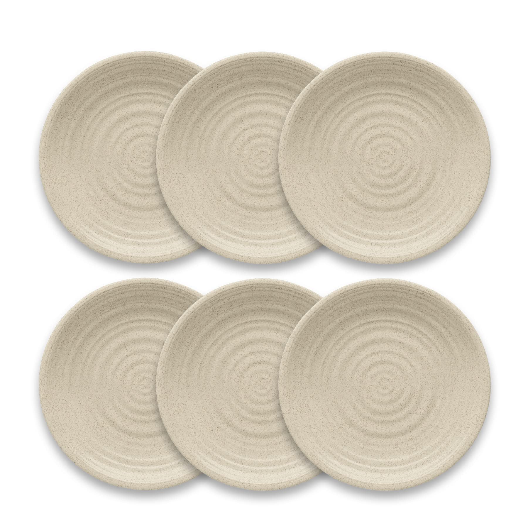 Abode Homewares by TarHong Planta Artisan Dinner Plate, 10.5 x 0.9", Set of 6 Brown - Walmart.com