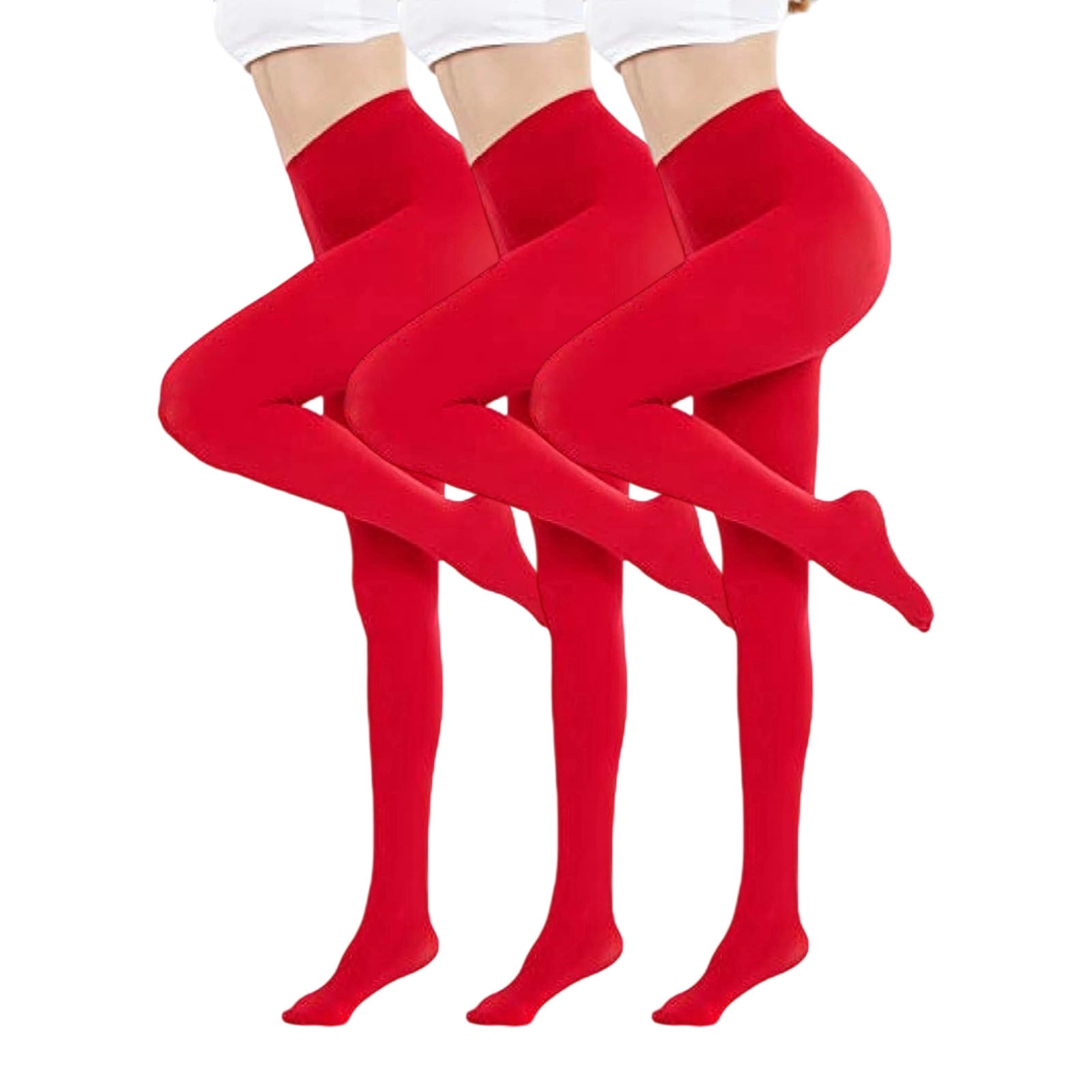 Abomasnow 3 Piece Womens 80 Denier Opaque Tights Soft Solid Color ...