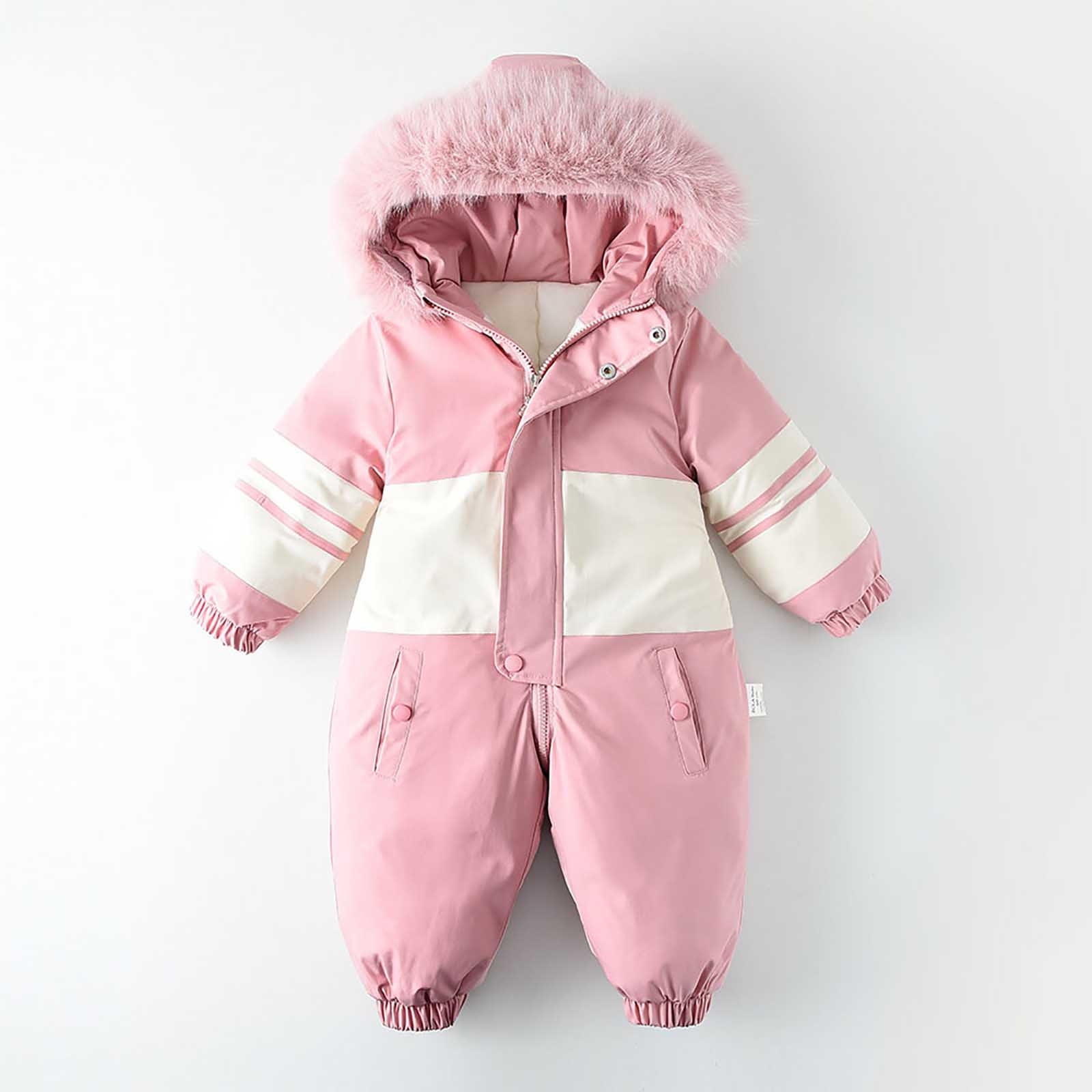 Abomasnow Baby Boy Girl Snowsuit Toddler One Piece Jumpsuit with Hooded Winter Warm Jacket Coat ...