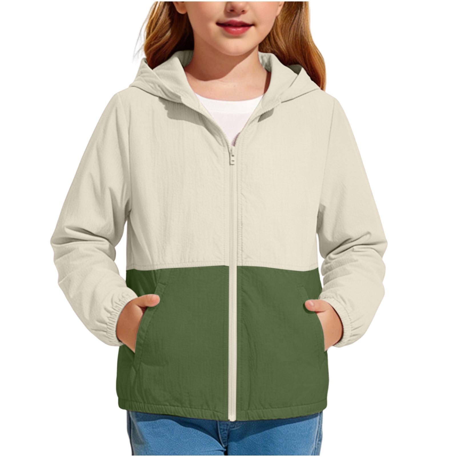 Abomasnow Boys and Girls 50+ UPF Sun Protection Jackets Zip-Up Long ...