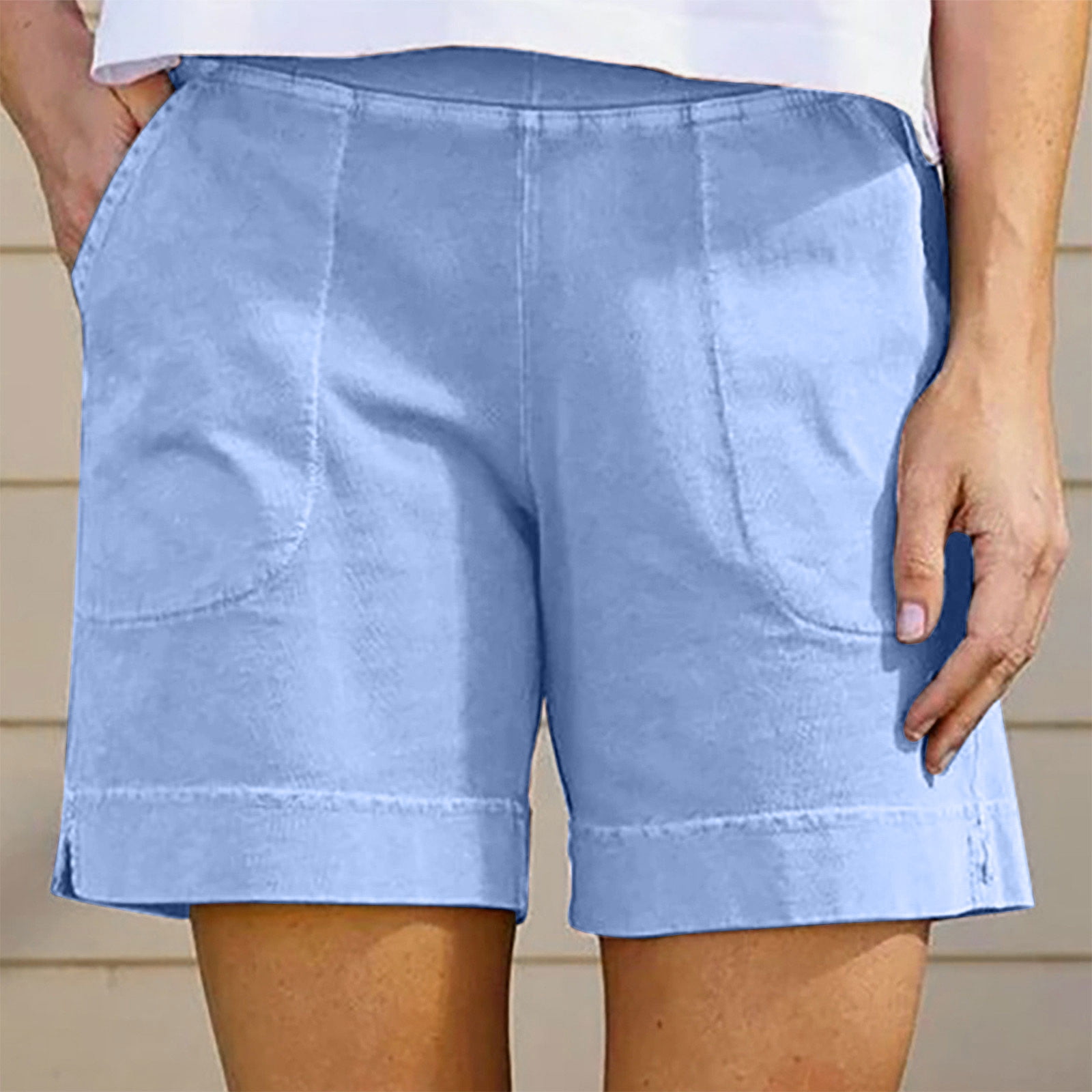 Abomasnow Deals of Today Women's Linen Shorts Casual Summer Dressy ...