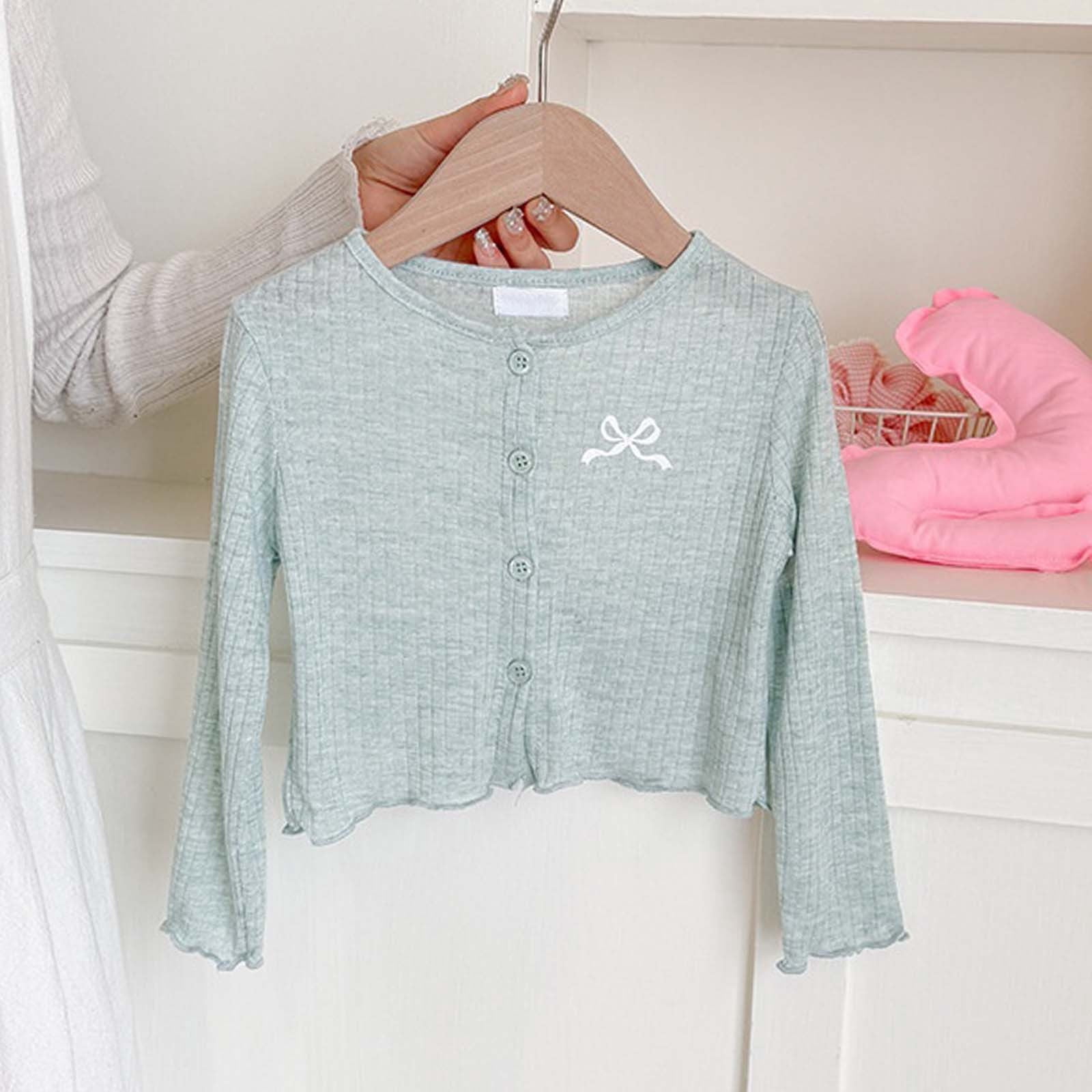 Abomasnow Girls Cotton Cardigan Sweater Long Sleeve Button Down School ...