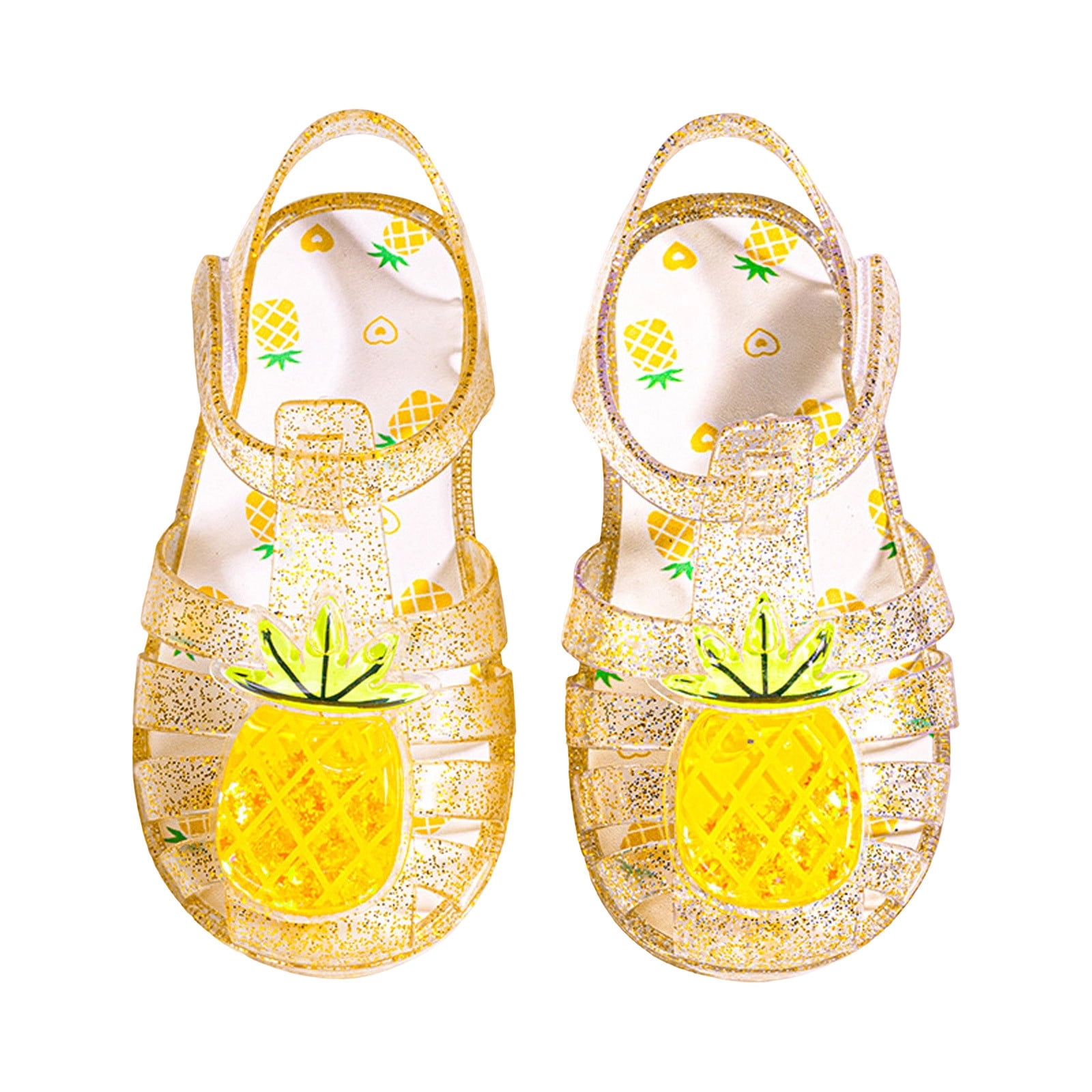 Abomasnow Girls Glitter Closed Toe Fisherman Sandals Floating ...