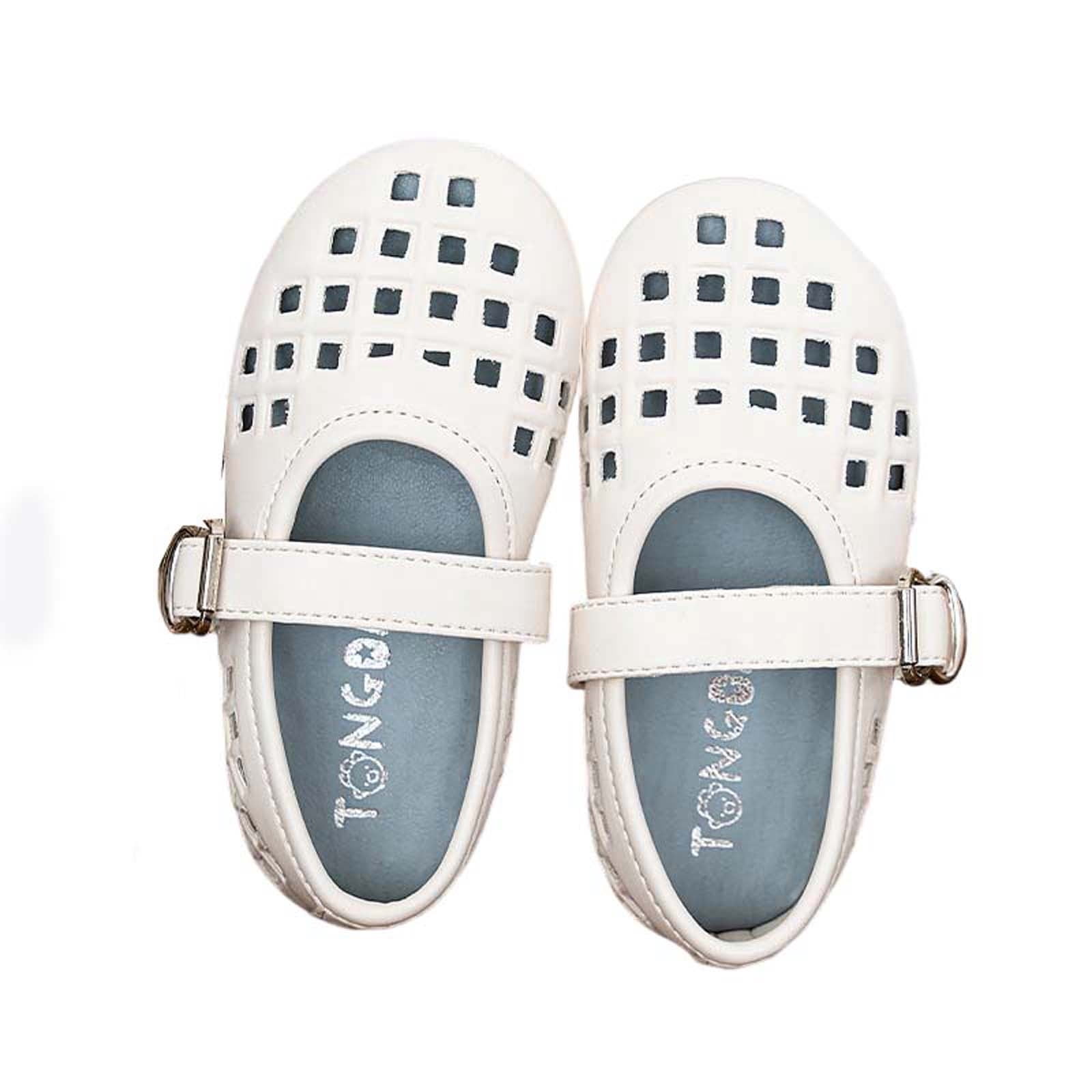 Abomasnow Girls Hollow Grid Cutout Mary Jane Shoes Adjustable Buckle ...