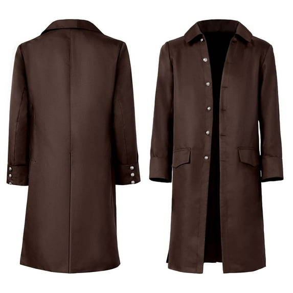 Abomasnow Halloween Costumes Mens Steampunk Victorian Frock Coat Button ...