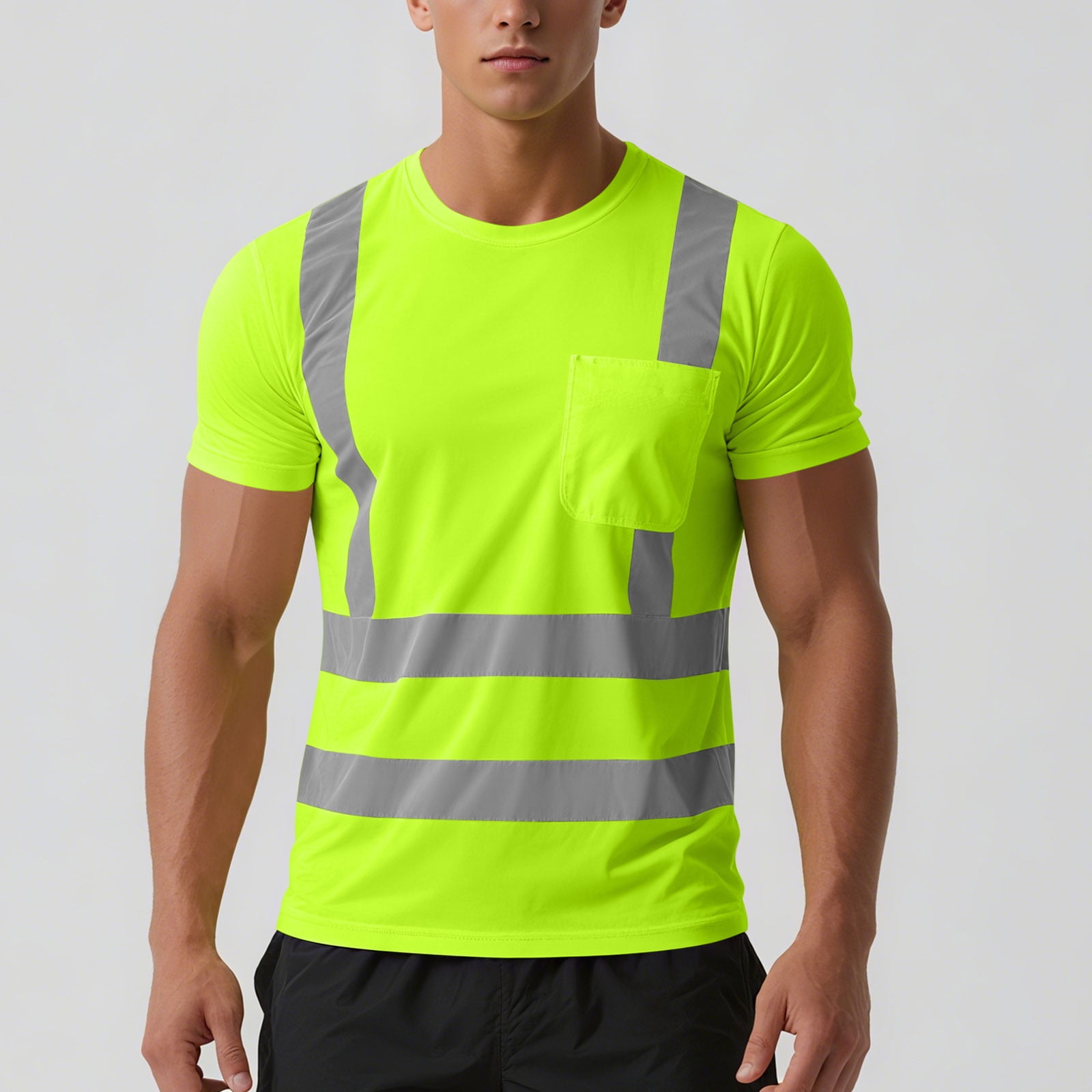 Abomasnow High Visibility Safety T Shirts Short Sleeve Class 2 Hi Vis ...