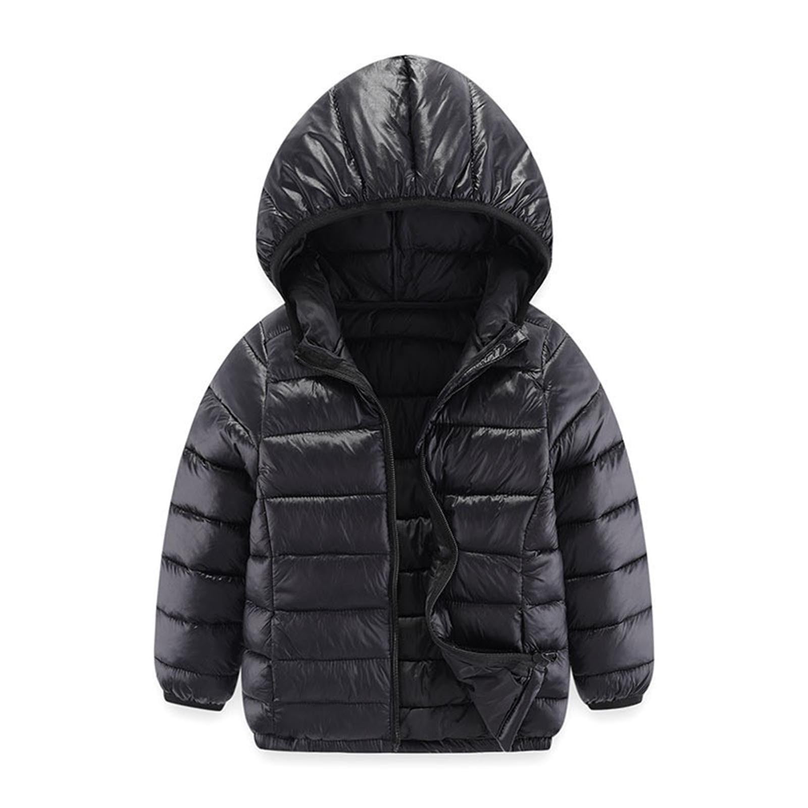 Abomasnow Kids Boy Girl Winter Hooded Puffer Jackets Coats Lightweight Padded Faux-Down ...