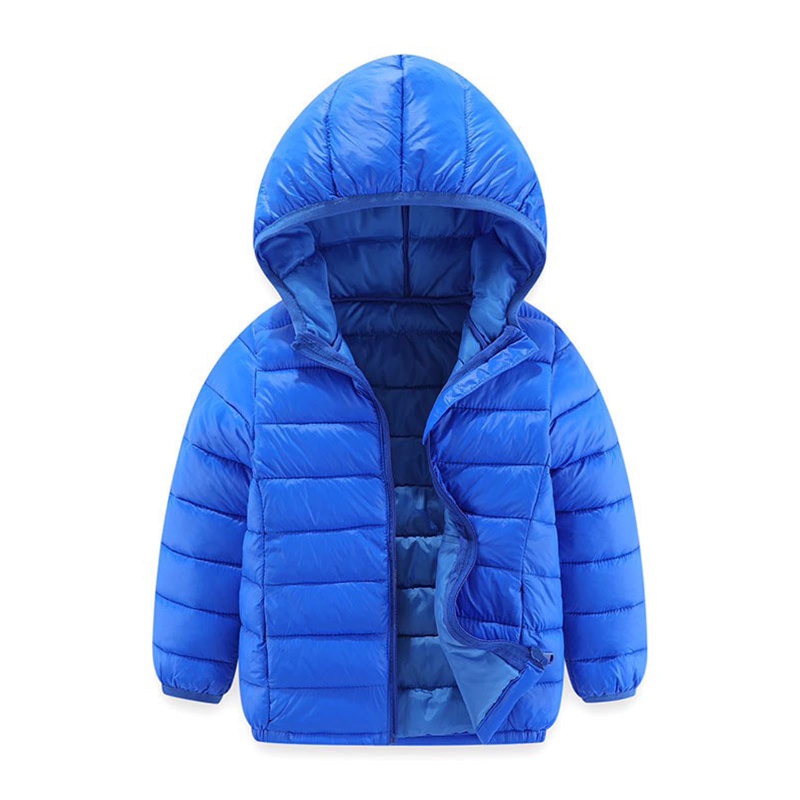 Abomasnow Kids Boy Girl Winter Hooded Puffer Jackets Coats Lightweight Padded Faux-Down ...