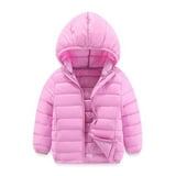 Abomasnow Kids Boy Girl Winter Hooded Puffer Jackets Coats Lightweight Padded Faux-Down ...