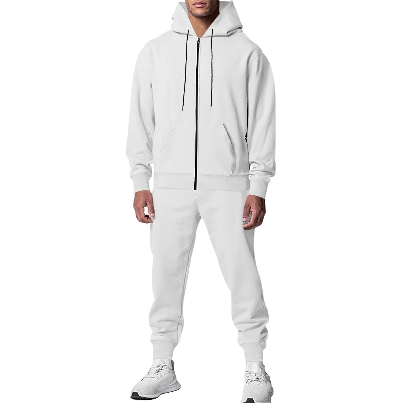 Abomasnow Men's Fleece Lined Tracksuit 2 Piece Long Sleeve Full-Zip ...