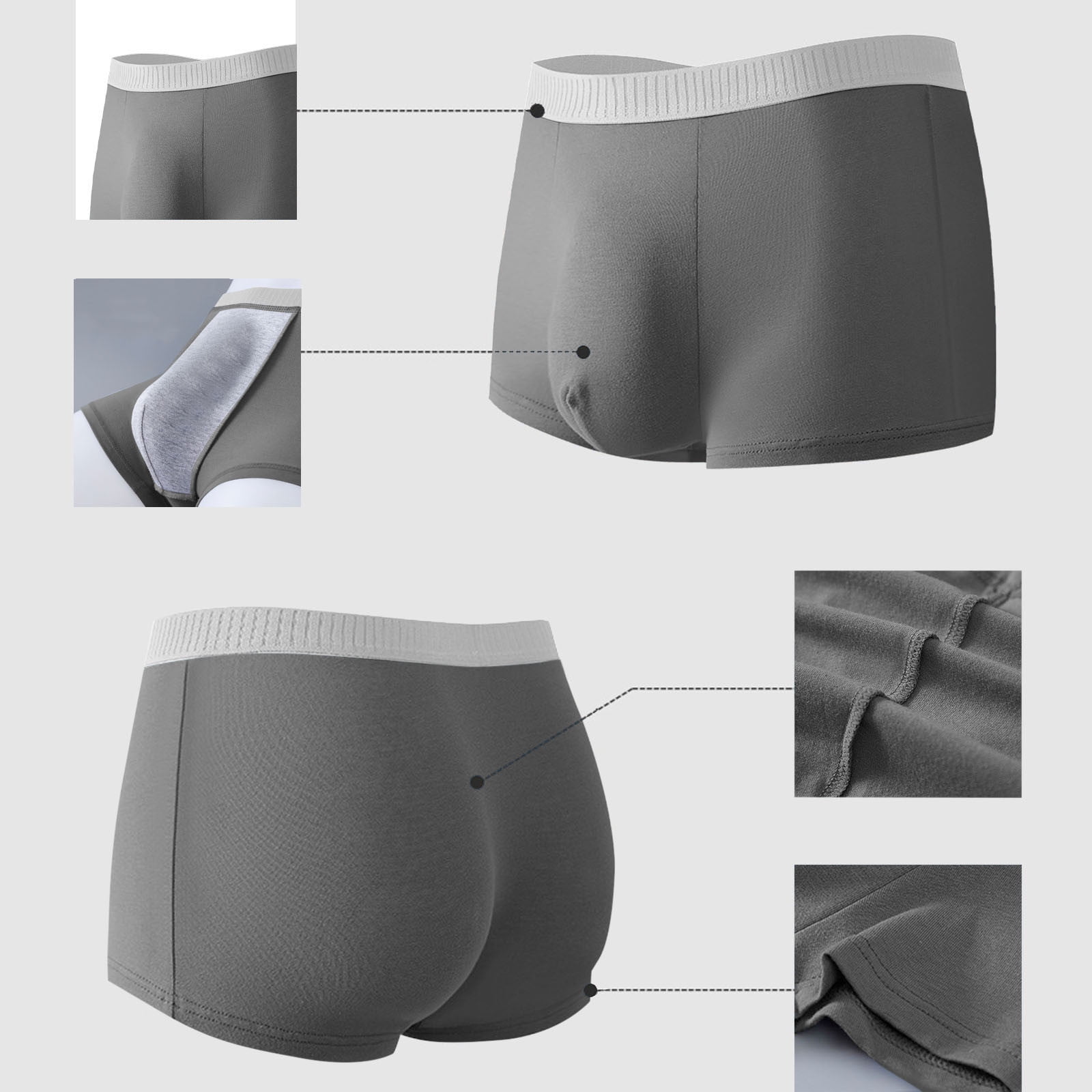 Abomasnow Men's Incontinence Underwear Heavy Absorbent Washable Leak ...