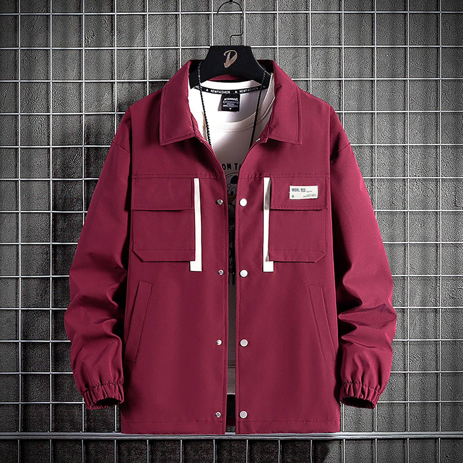 Abomasnow Men's Lightweight Jackets Botton Down Lightweight Coat ...