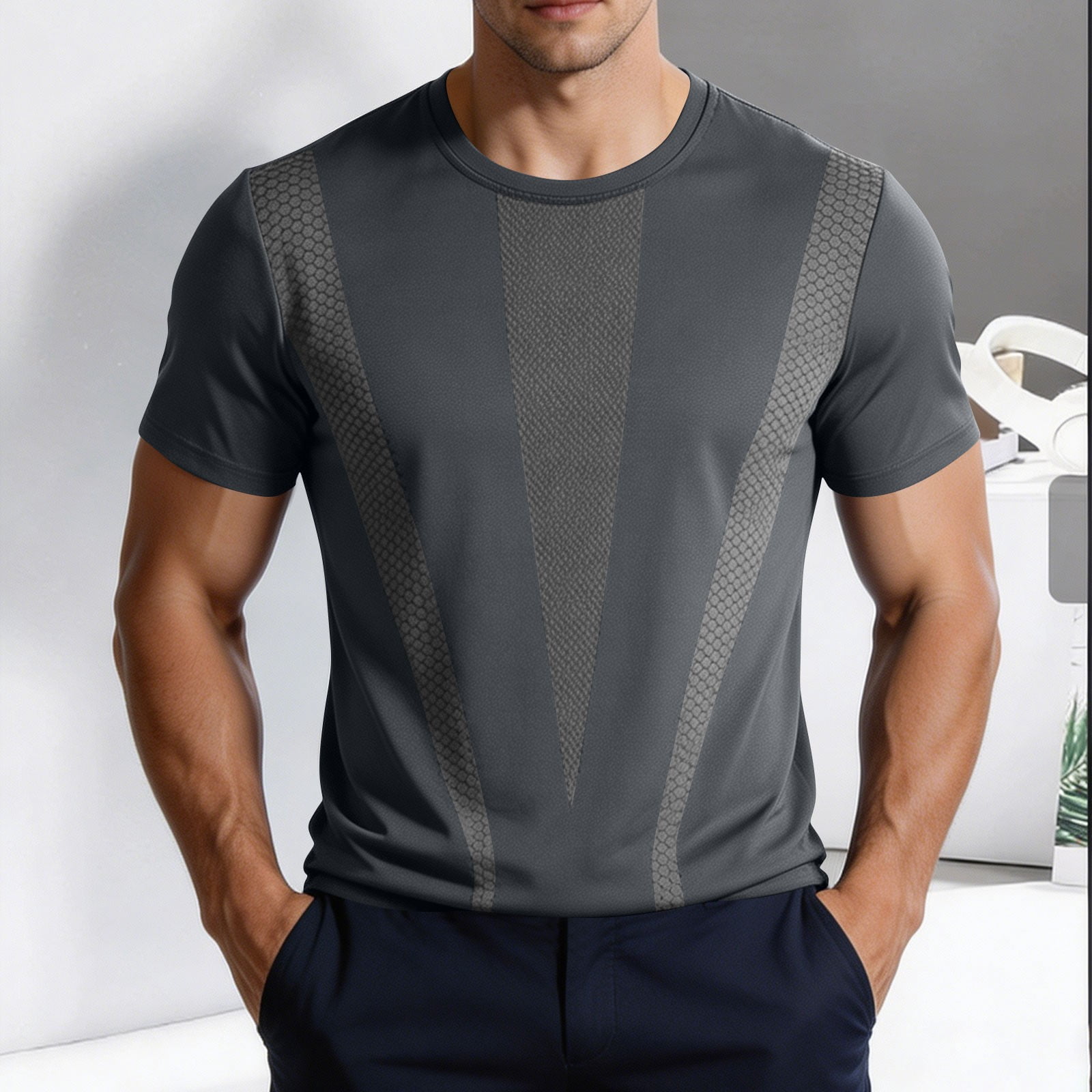 Abomasnow Men's Short Sleeve T-Shirt Quick Dry Breathable Running ...
