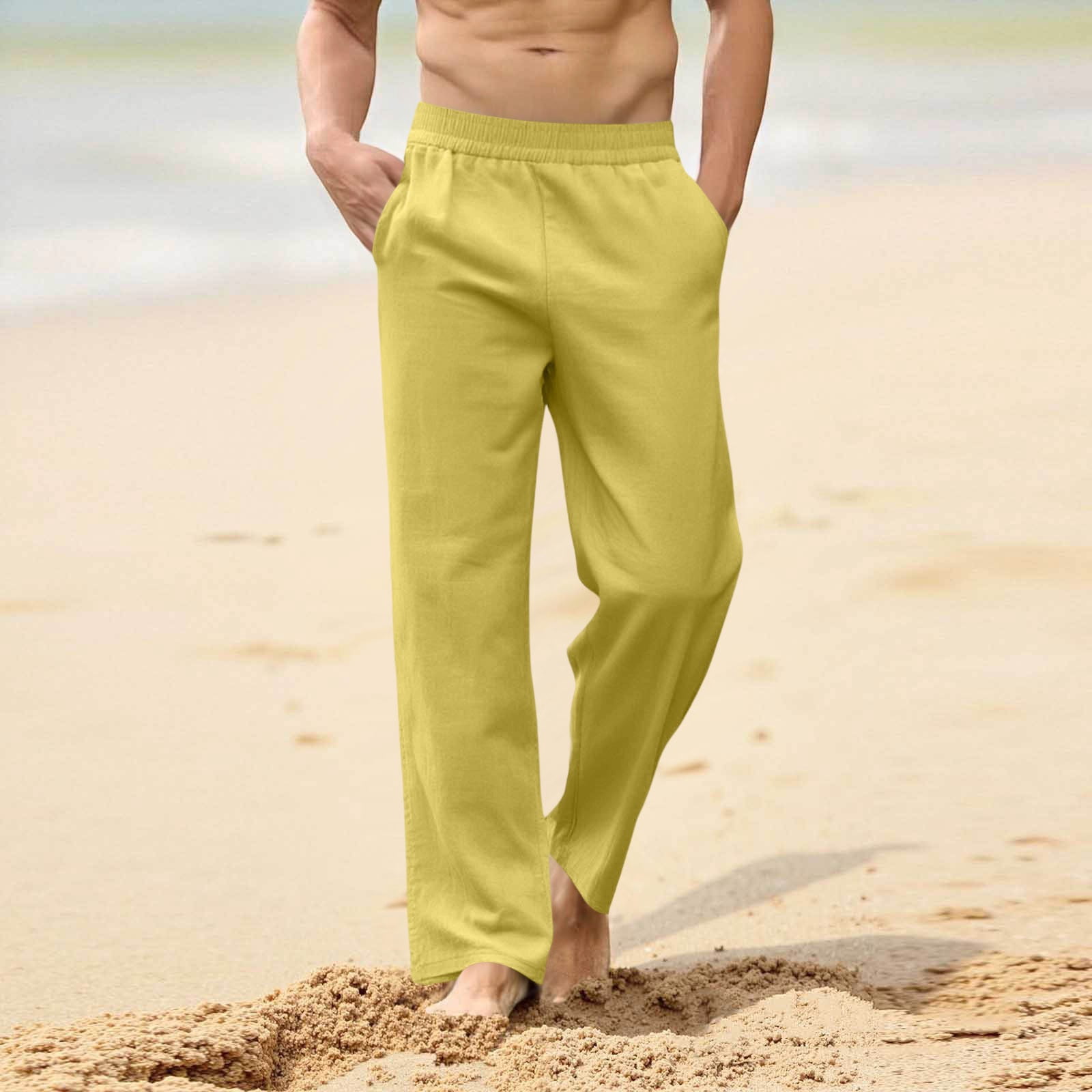Abomasnow Men's Wide Leg Yoga Sweatpants Plus Size Elastic Waist Open ...