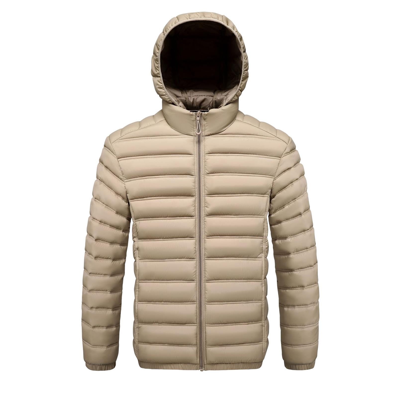 Abomasnow Mens Packable Puffer Jacket Lightweight Hooded Insulated ...