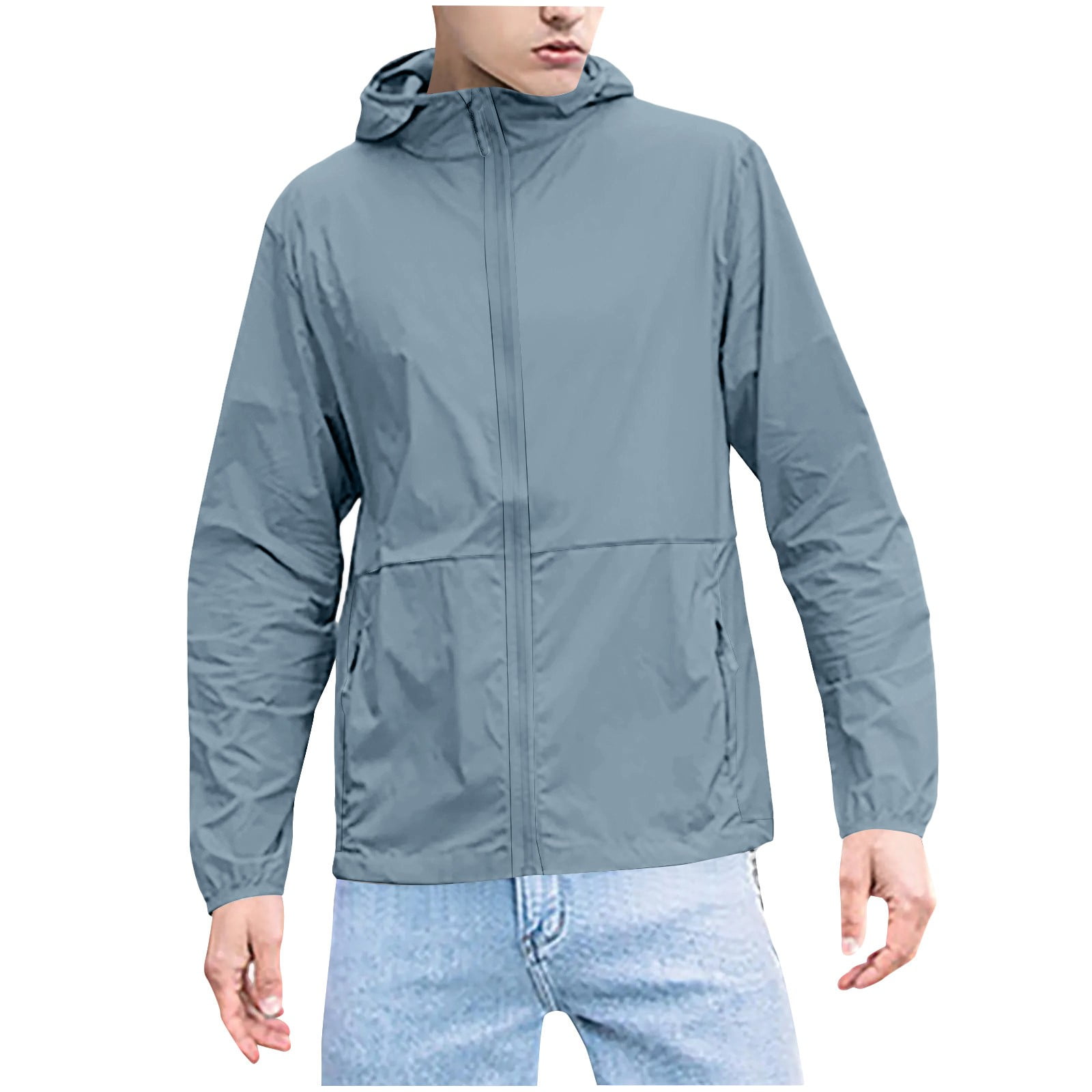 Abomasnow Mens Rain Jacket Lightweight Raincoat Waterproof with Hood ...