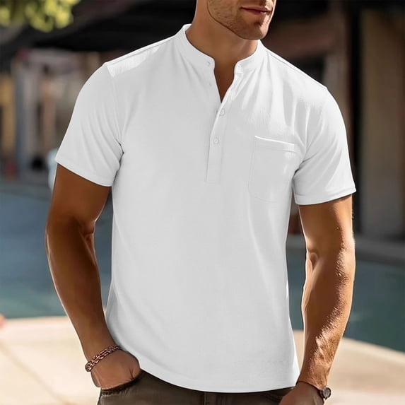 Abomasnow Mens Shirts Summer Casual Short Sleeve Texture T Shirts Slim ...