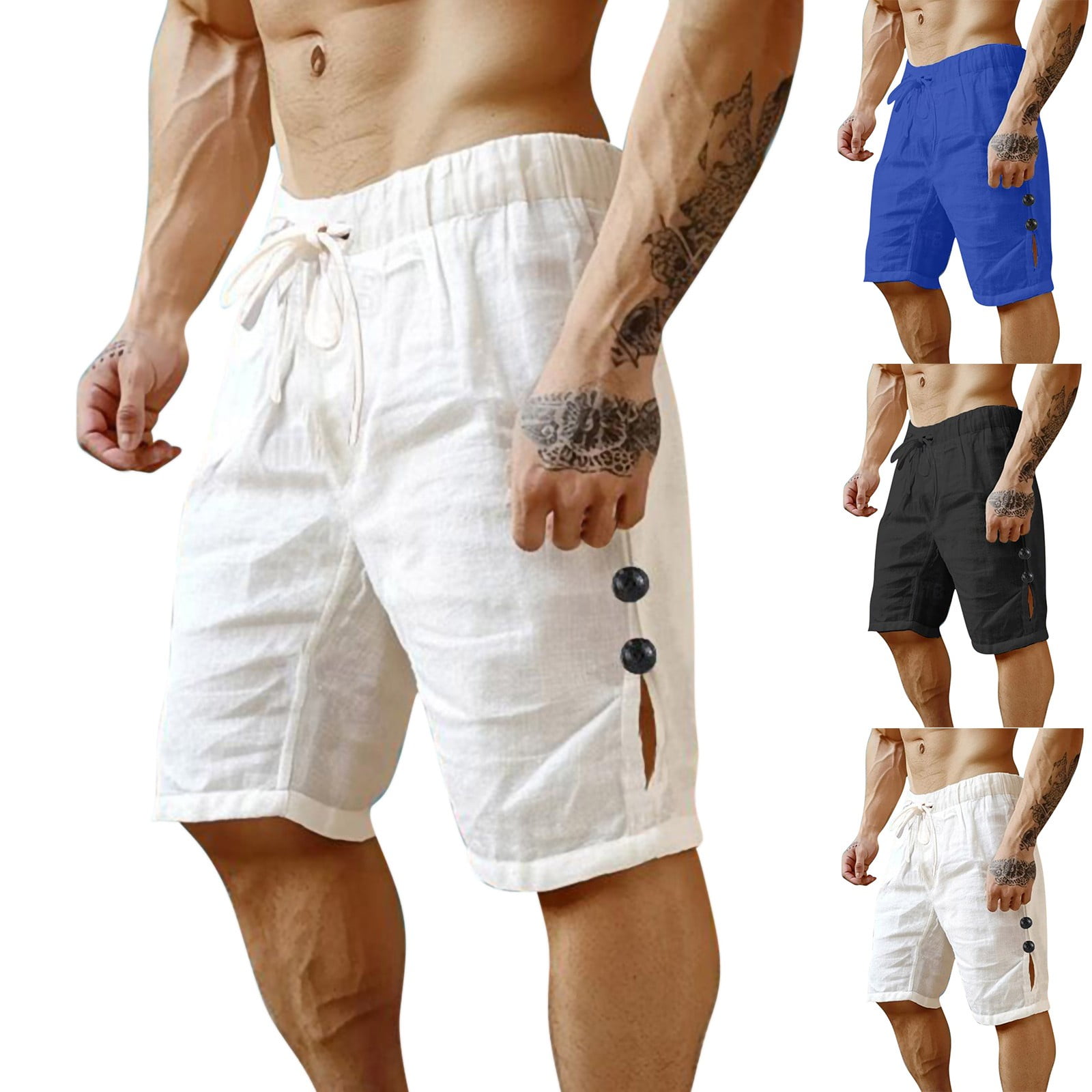 Abomasnow Mens Shorts Lightweight Elastic Waist Drawstring Thin Shorts ...