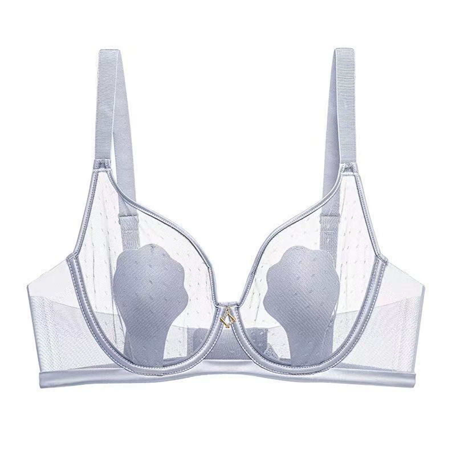 Abomasnow Sexy Sheer See Through Bras Unlined Underwire Lace Mesh Non Padded Ultra Thin Clear ...