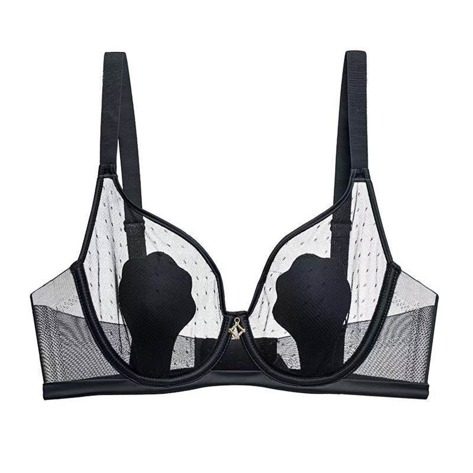 Abomasnow Sexy Sheer See Through Bras Unlined Underwire Lace Mesh Non ...