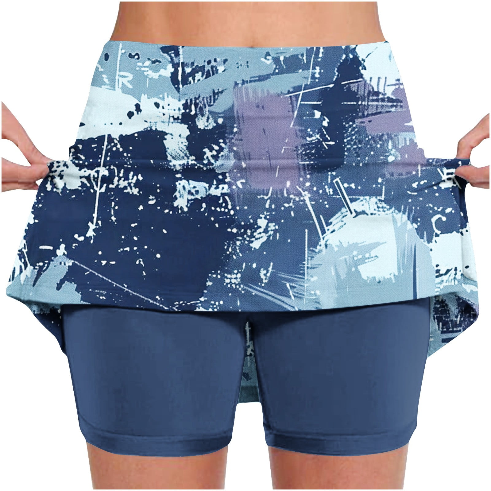 Abomasnow Skorts for Woman Fashion High Waist Floral Print Skirts Inner ...