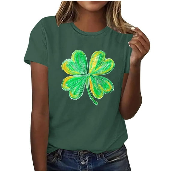 Abomasnow St Patrick's Day Shirts for Women Irish Shamrock Wine Glasses ...