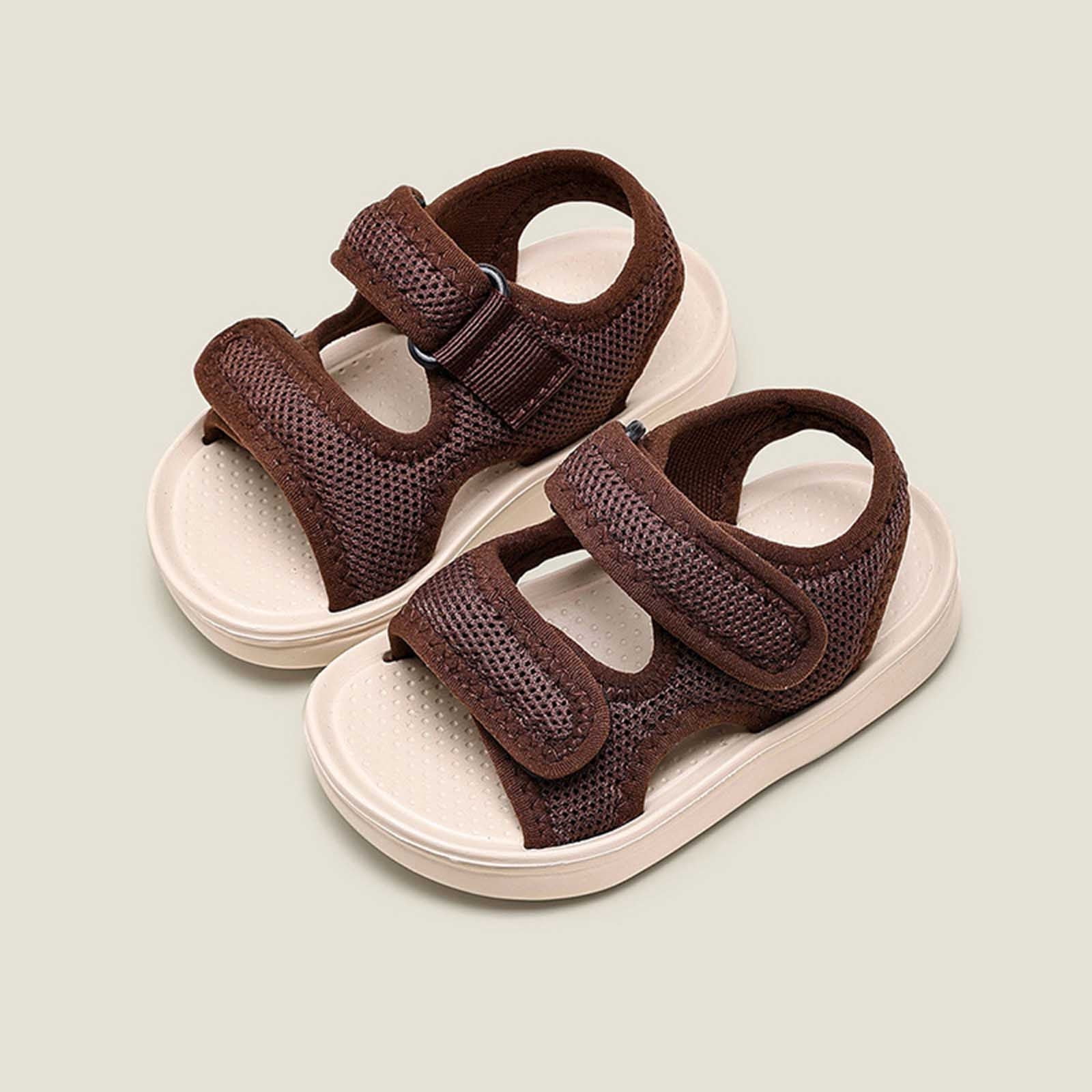 Abomasnow Toddler Boys Girls Summer Sandals with Adjustable Straps Anti ...