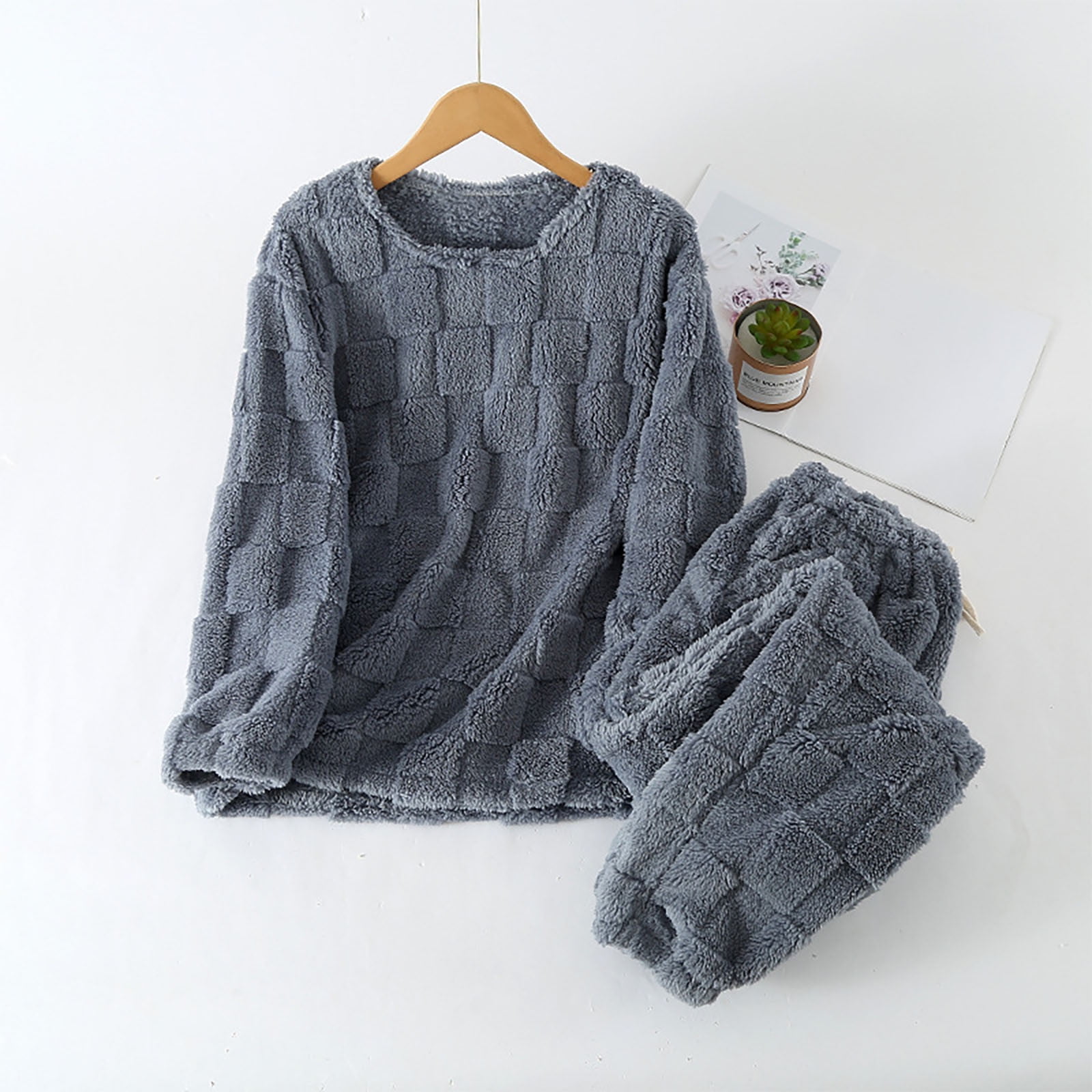 Abomasnow Two Piece Women's Pleece Pajamas Set Fall Winter Fuzzy Plush ...