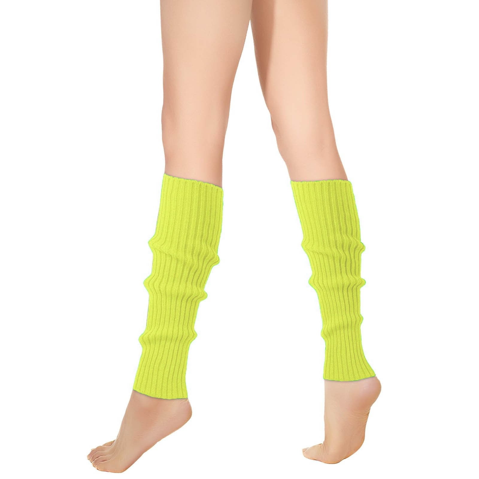 Abomasnow Women Juniors Neon Ribbed Leg Warmers for 80s Eighty's Party ...