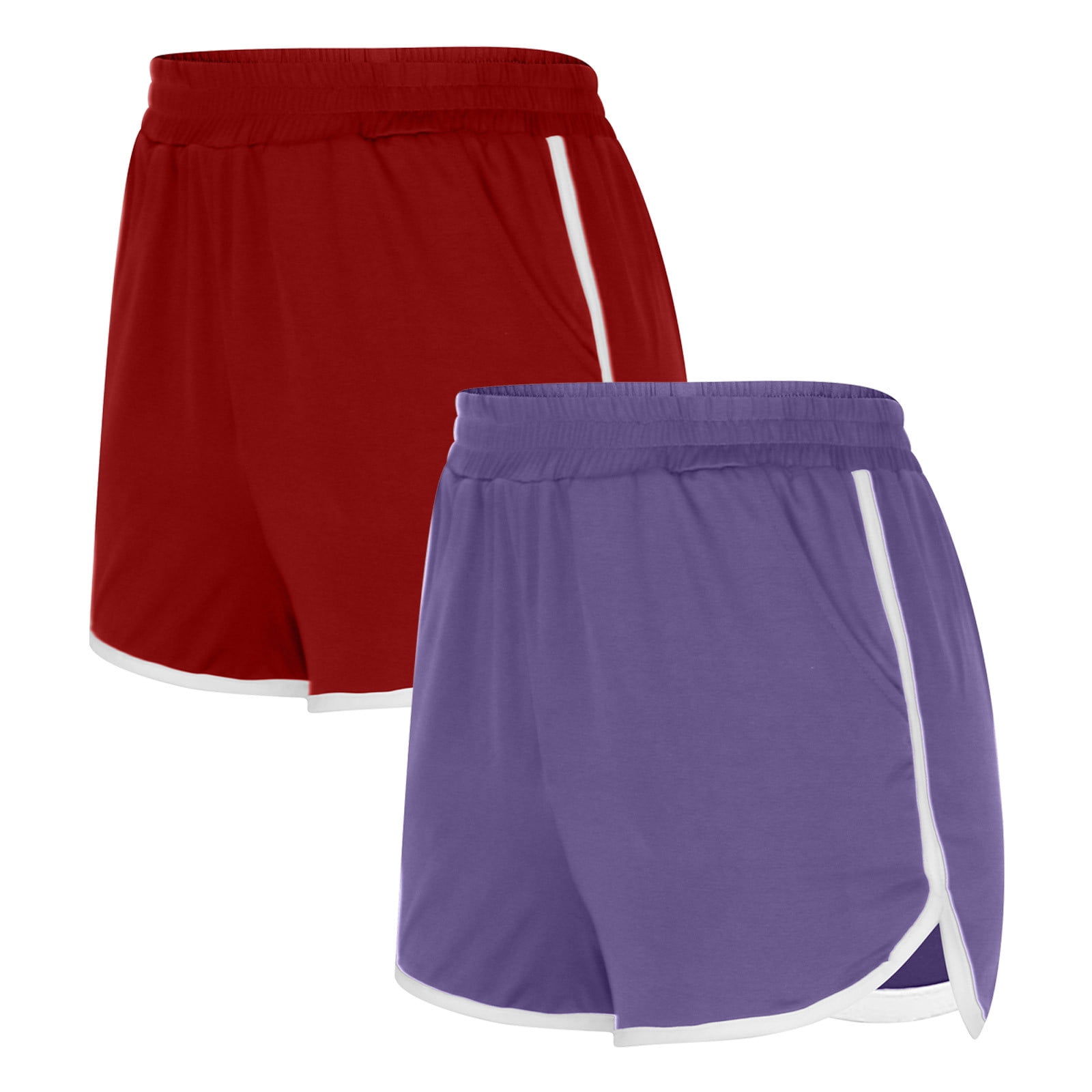 Abomasnow Women's 2 Piece Booty Shorts Clearance Summer Elastic Waisted ...