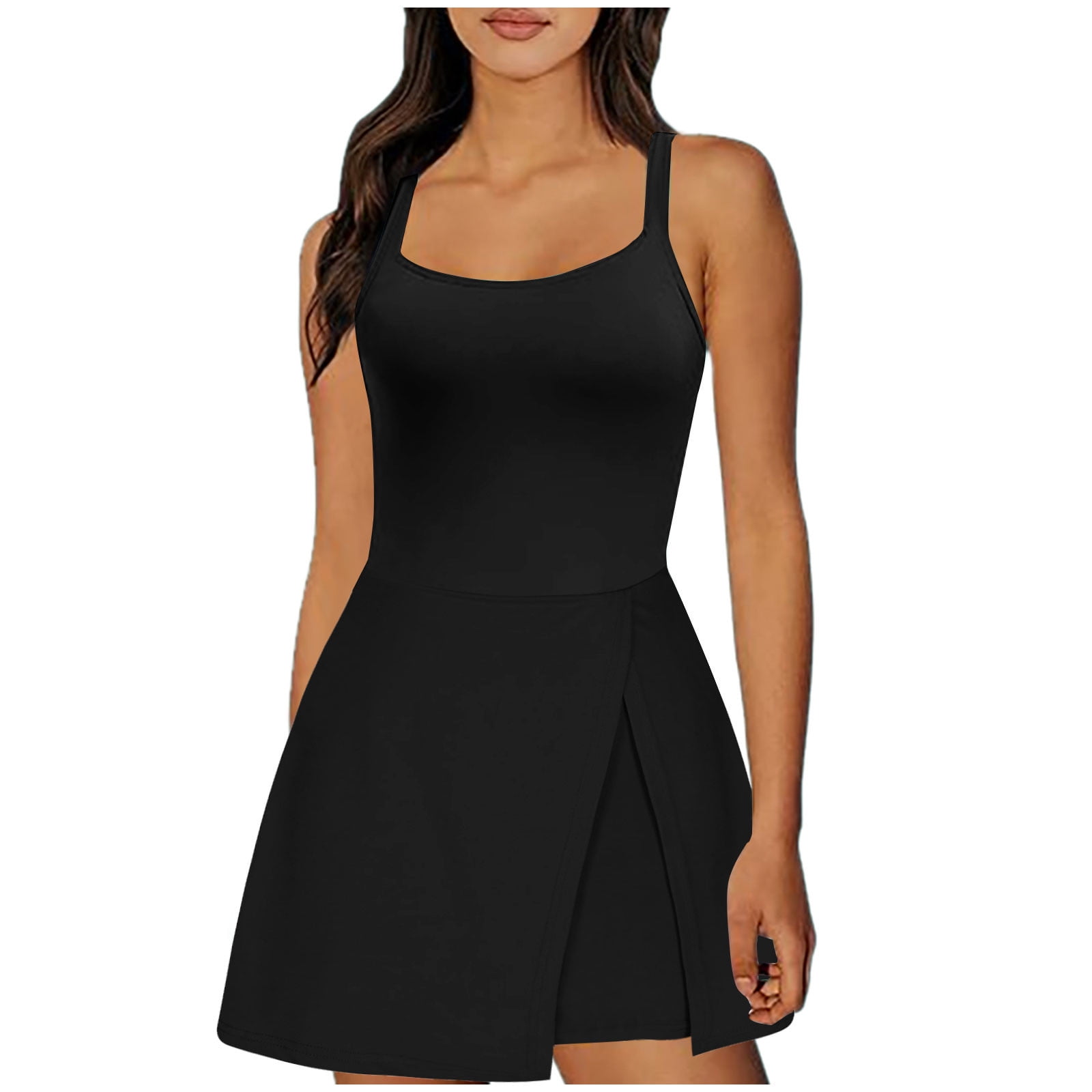 Abomasnow Women's Athletic Skortsie Tennis Dress with Shorts Underneath ...