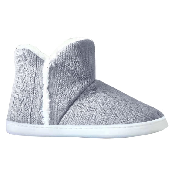 Abomasnow Women's Knitted Polyester Warm Ankle Boot Slippers with ...