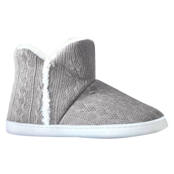 Abomasnow Women's Knitted Polyester Warm Ankle Boot Slippers with ...