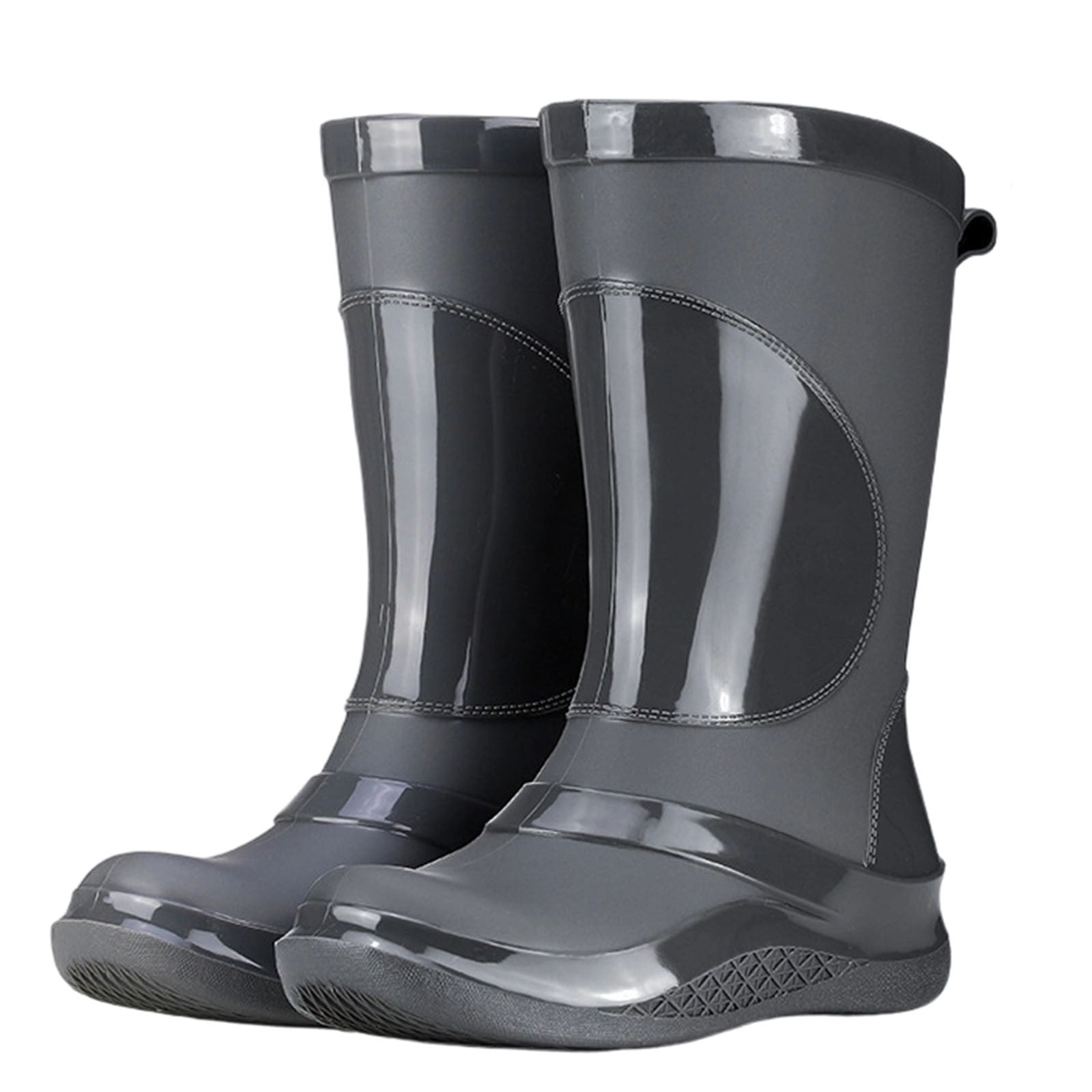 Abomasnow Women's Mid Calf Rain Boots Waterproof Fashion Garden Shoes ...