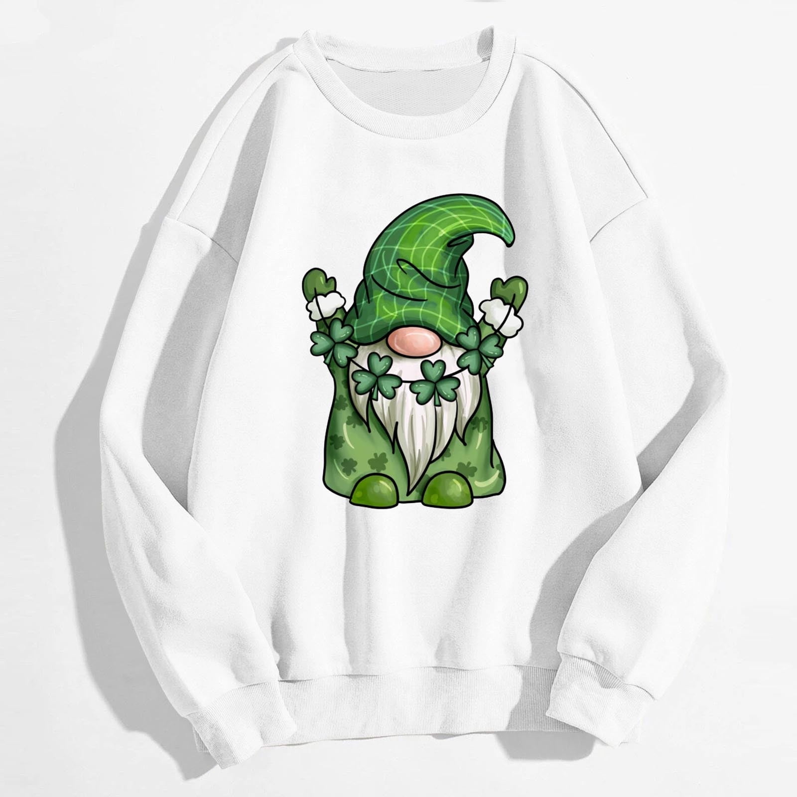 Abomasnow Women's Oversized Sweatshirts Print Crew Neck Pullover Long ...