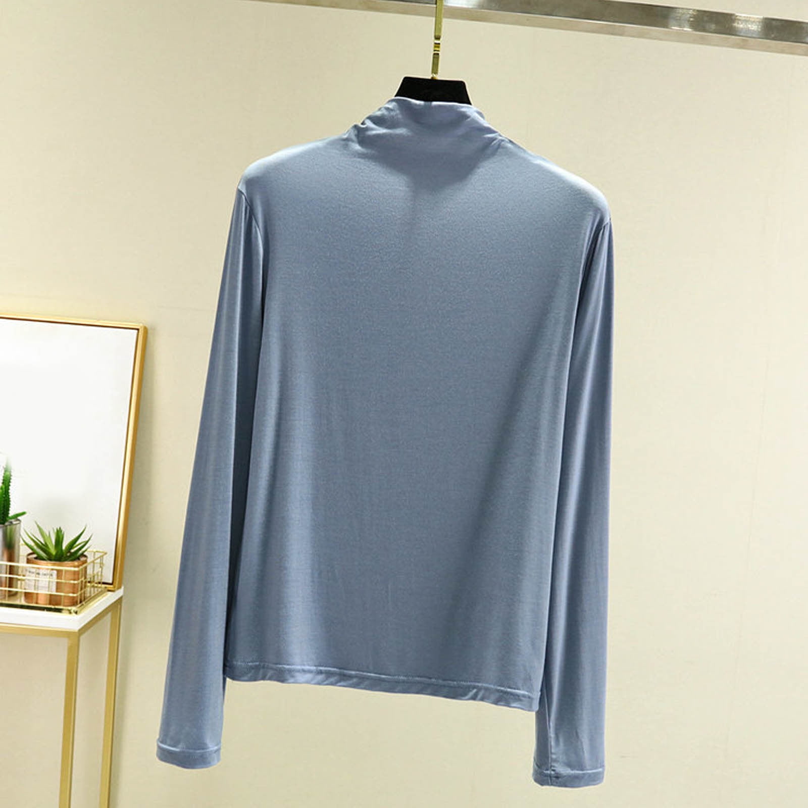 Abomasnow Women's Soft Comfy Pajama Tops Scoop Neck Long Sleeve Sleep ...
